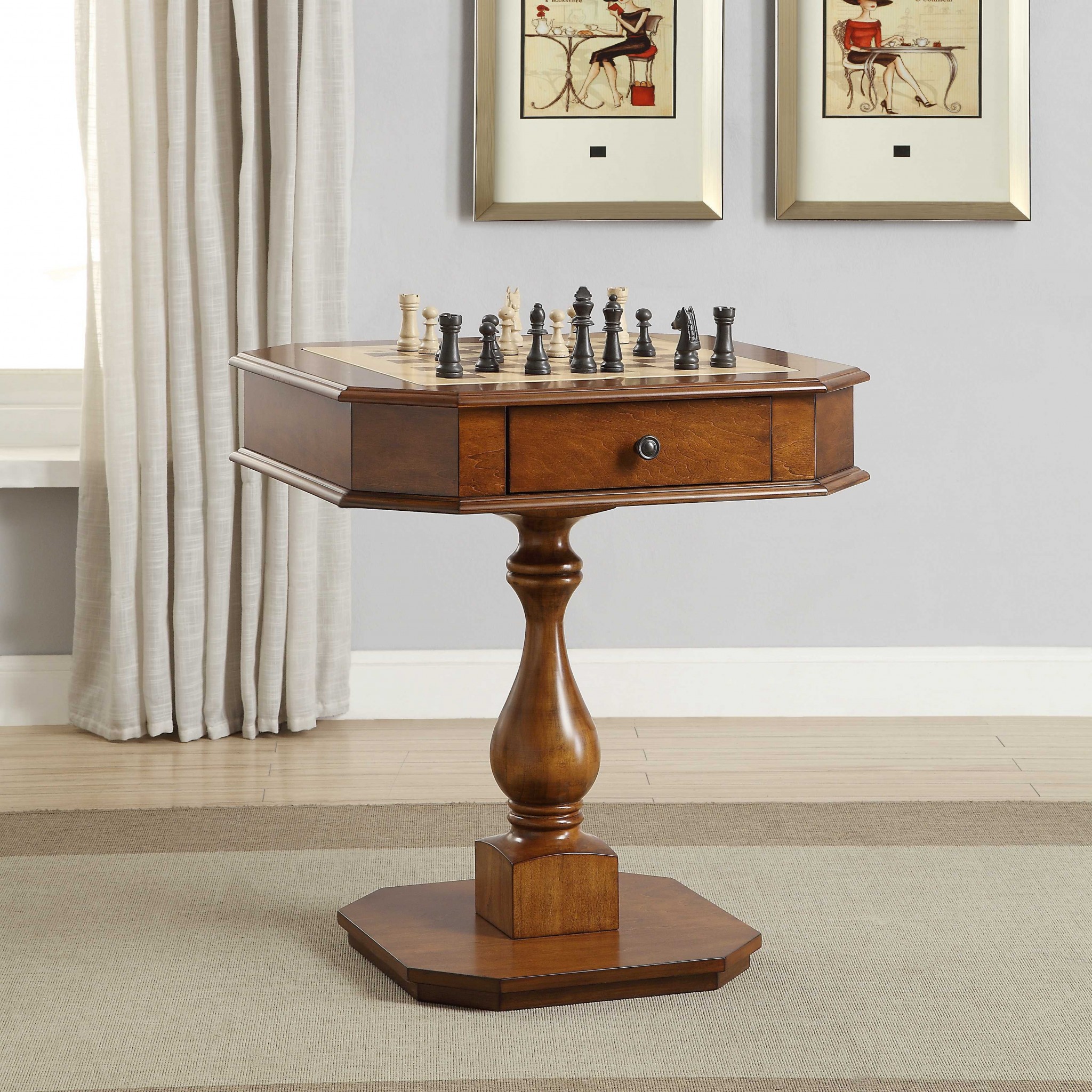 28" X 28" X 31" Cherry Mdf Game Table - HouseyMart.com | Online Home ...